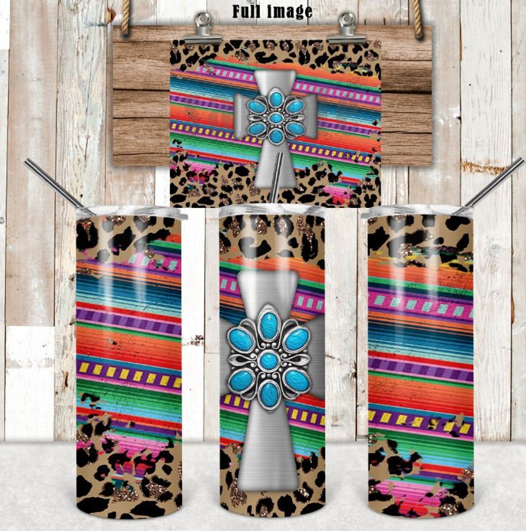 Cheetah Serape Cross 20oz Tumbler Design (digital File) - Etsy