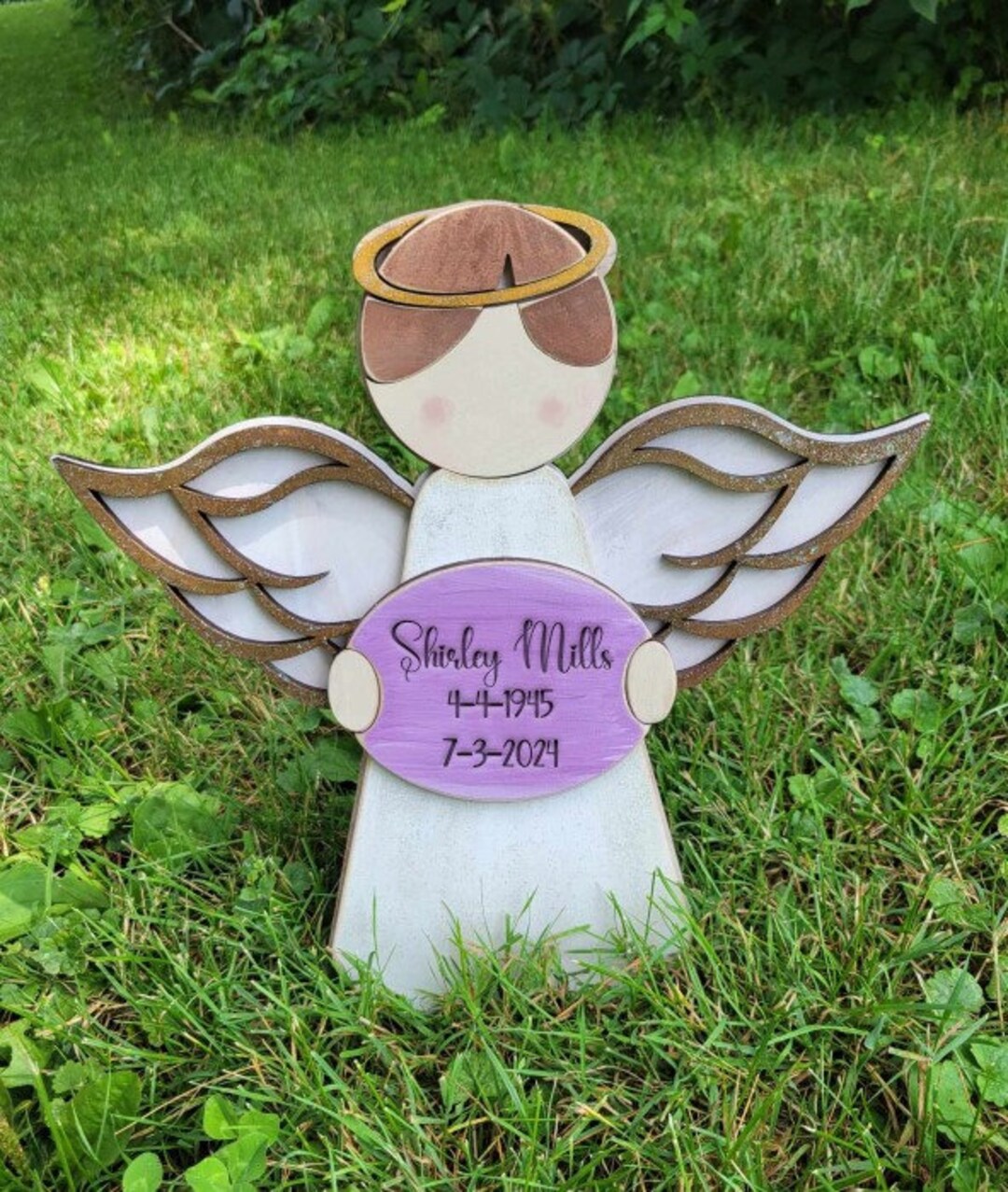 DIGITAL FILE 10" Tall Angel With Plaque - Etsy