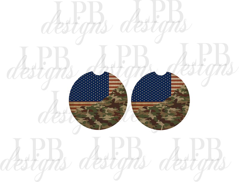 DIGITAL FILE Military Car Coasters Digital Design for - Etsy