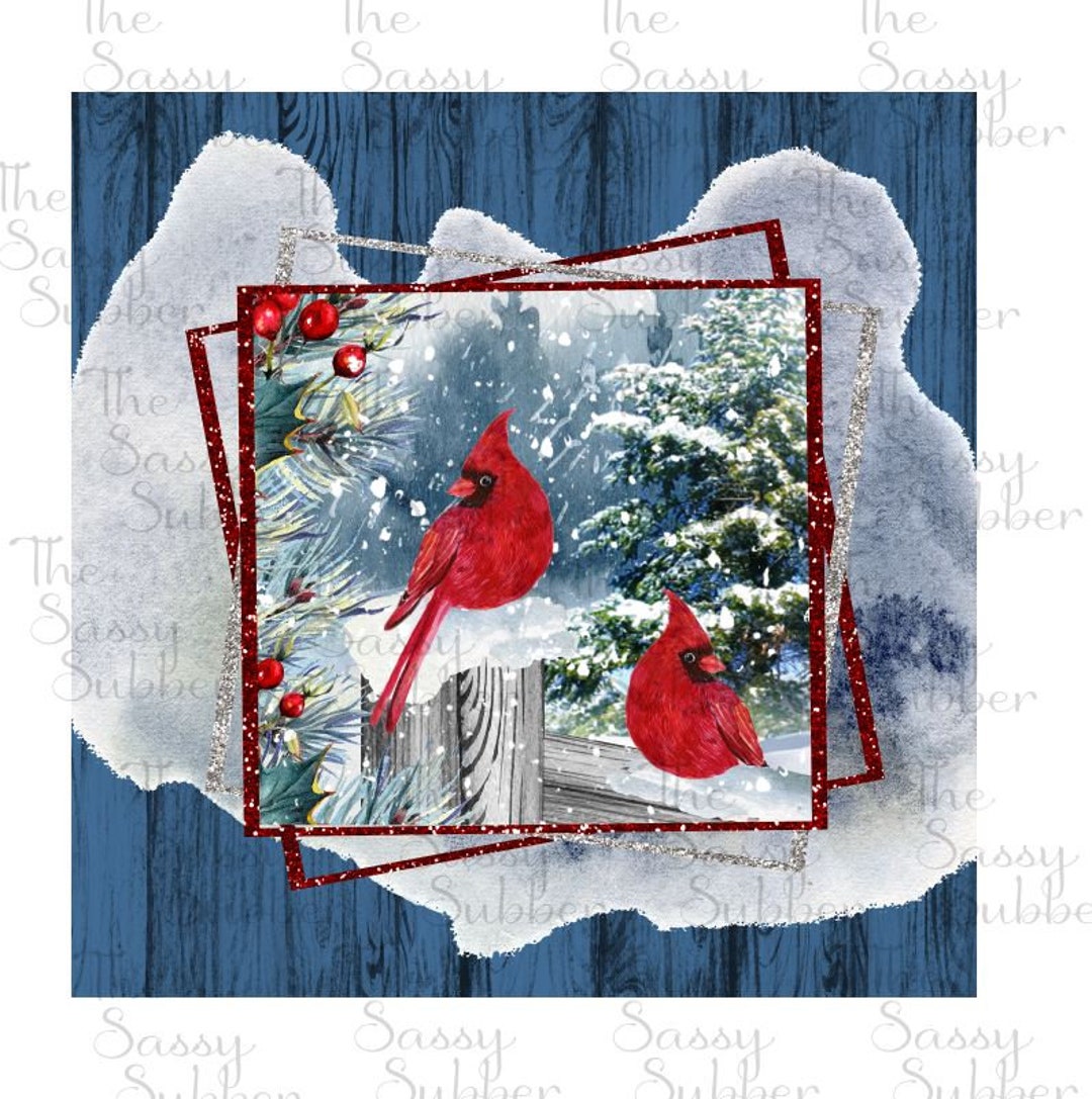 DIGITAL FILE Cardinal Square Digital Design for Sublimation - Etsy