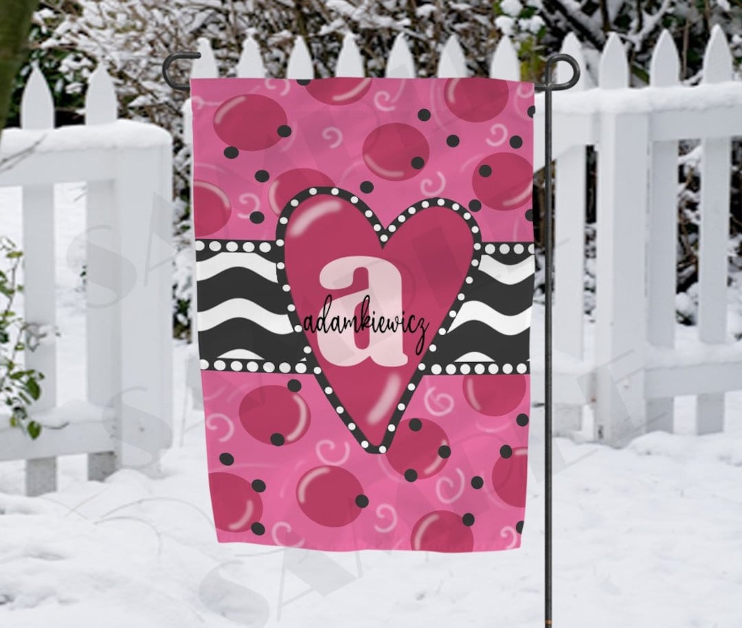 DIGITAL FILE Pink Heart Doodle Flag Digital Design for Sublimation - Etsy
