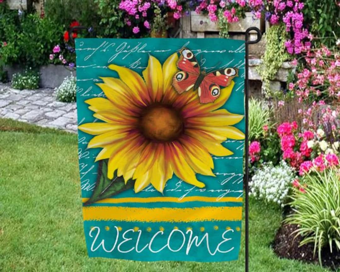 DIGITAL FILE Summer Sunflower Flag Digital Designs for Sublimation - Etsy