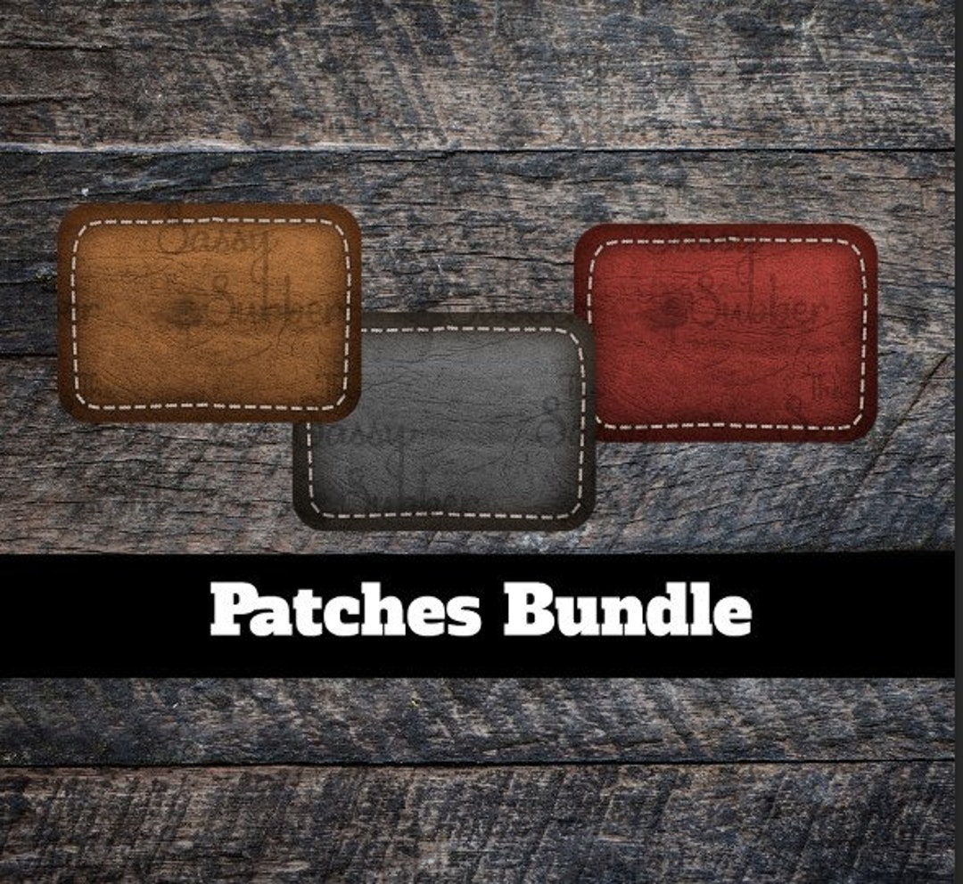 DIGITAL FILE Faux Leather Rectangle Patch Bundle Digital Design for Sublimation - Etsy
