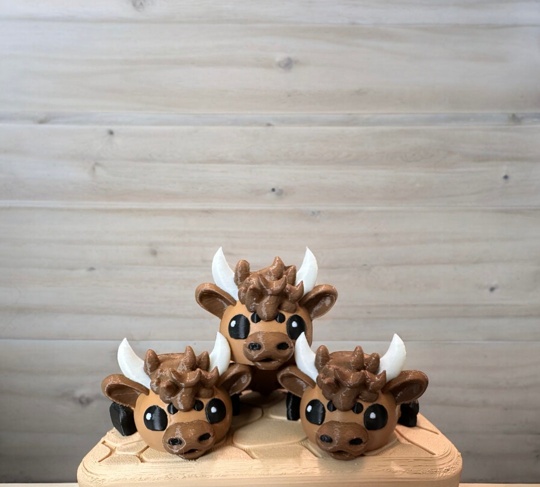 Small Highland Cow Fidget Toy Desk Buddy - Etsy