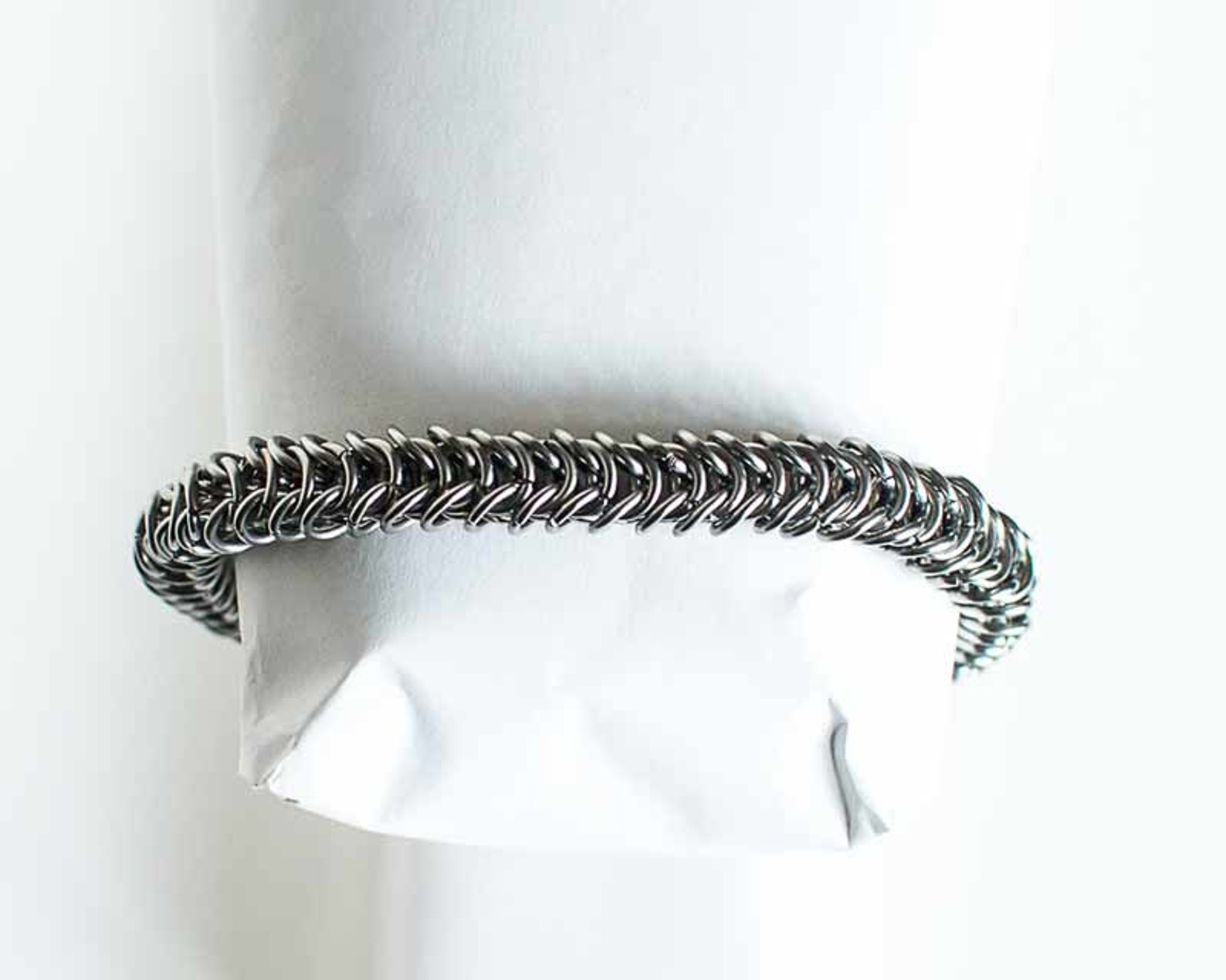 Steel Chainmaille Bracelet Box Chain Stainless Steel 7.5 Chain Maille ...