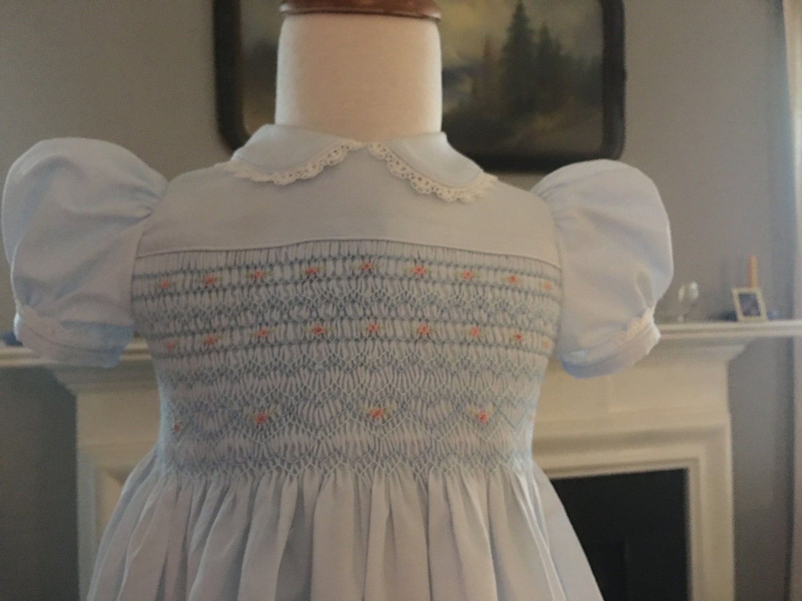 Girl's Heirloom Hand-smocked Square Yoke Dress - Etsy