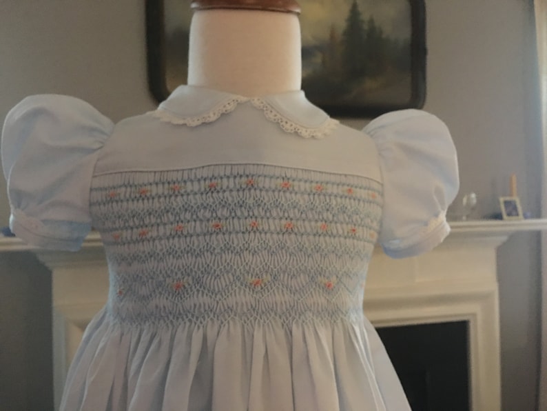 Girl's Heirloom Hand-smocked Square Yoke Dress - Etsy