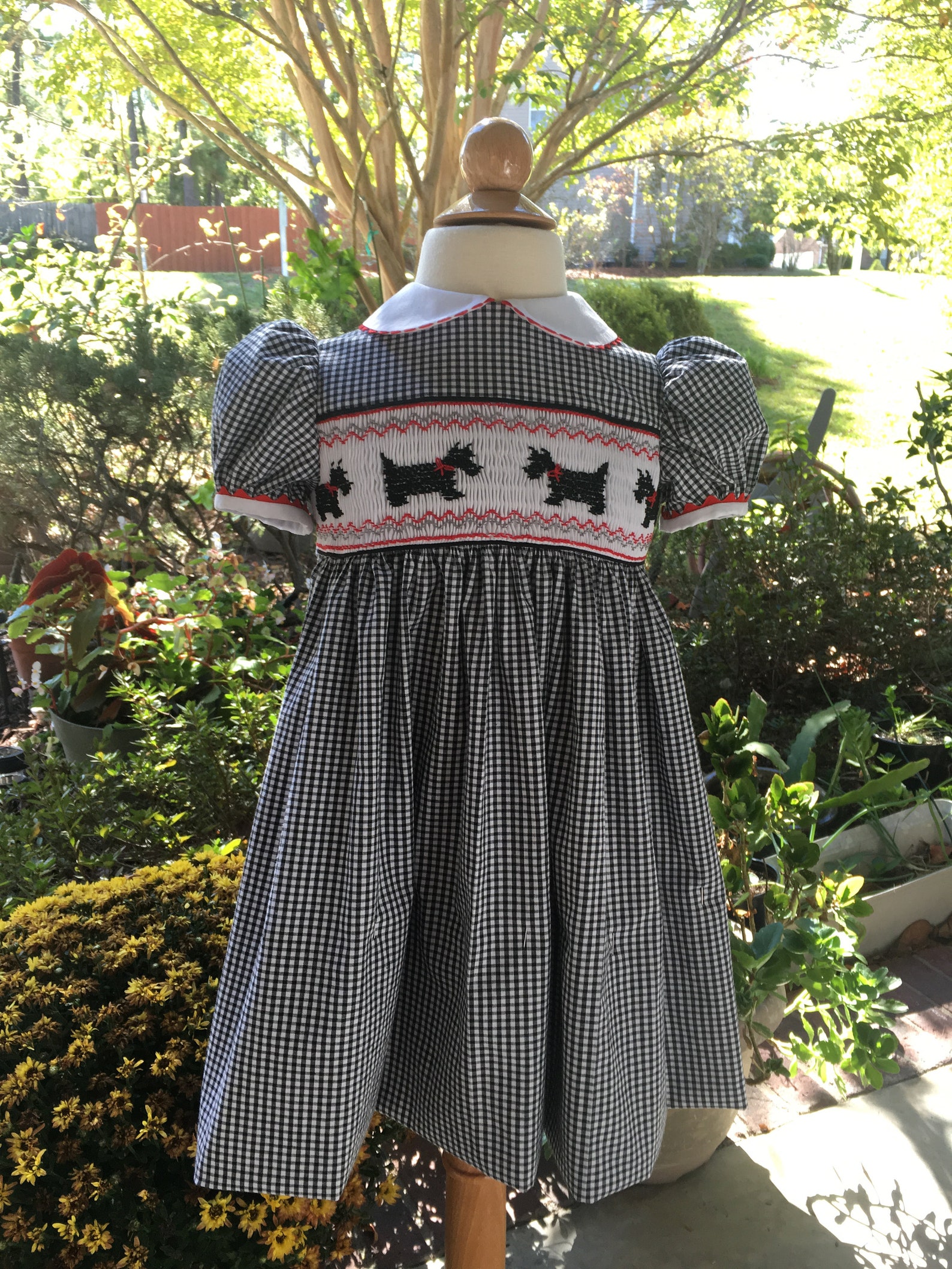 Girl's Heirloom Hand-smocked Square Yoke Dress - Etsy