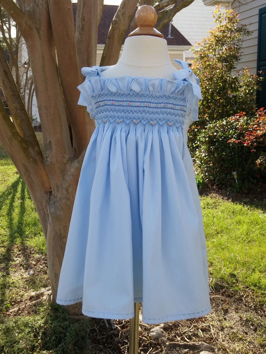 Hand Smocked Sundress - Etsy