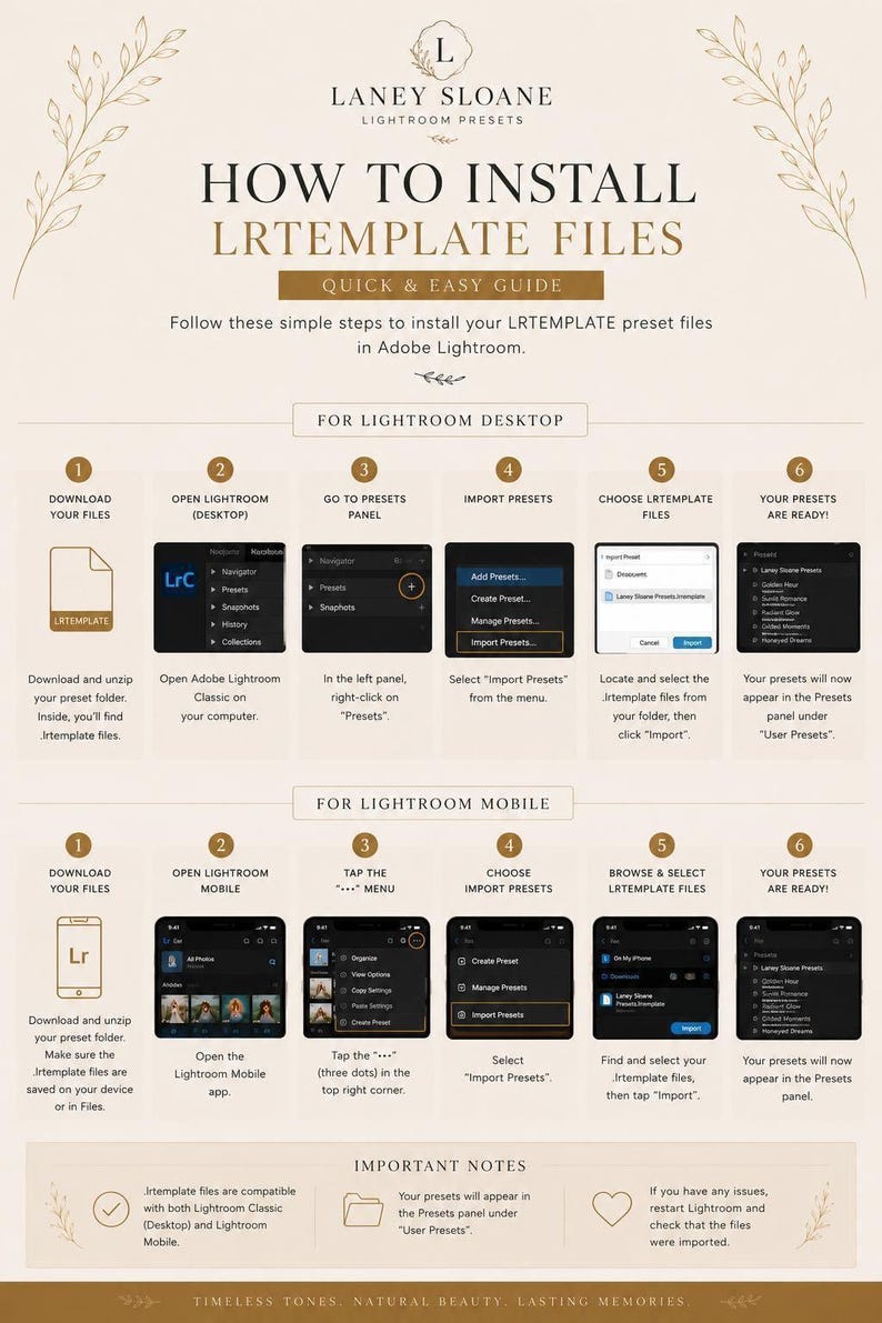 1000 Lightroom Presets Bundle: Wedding, Nature, Film, B&W Photography ...