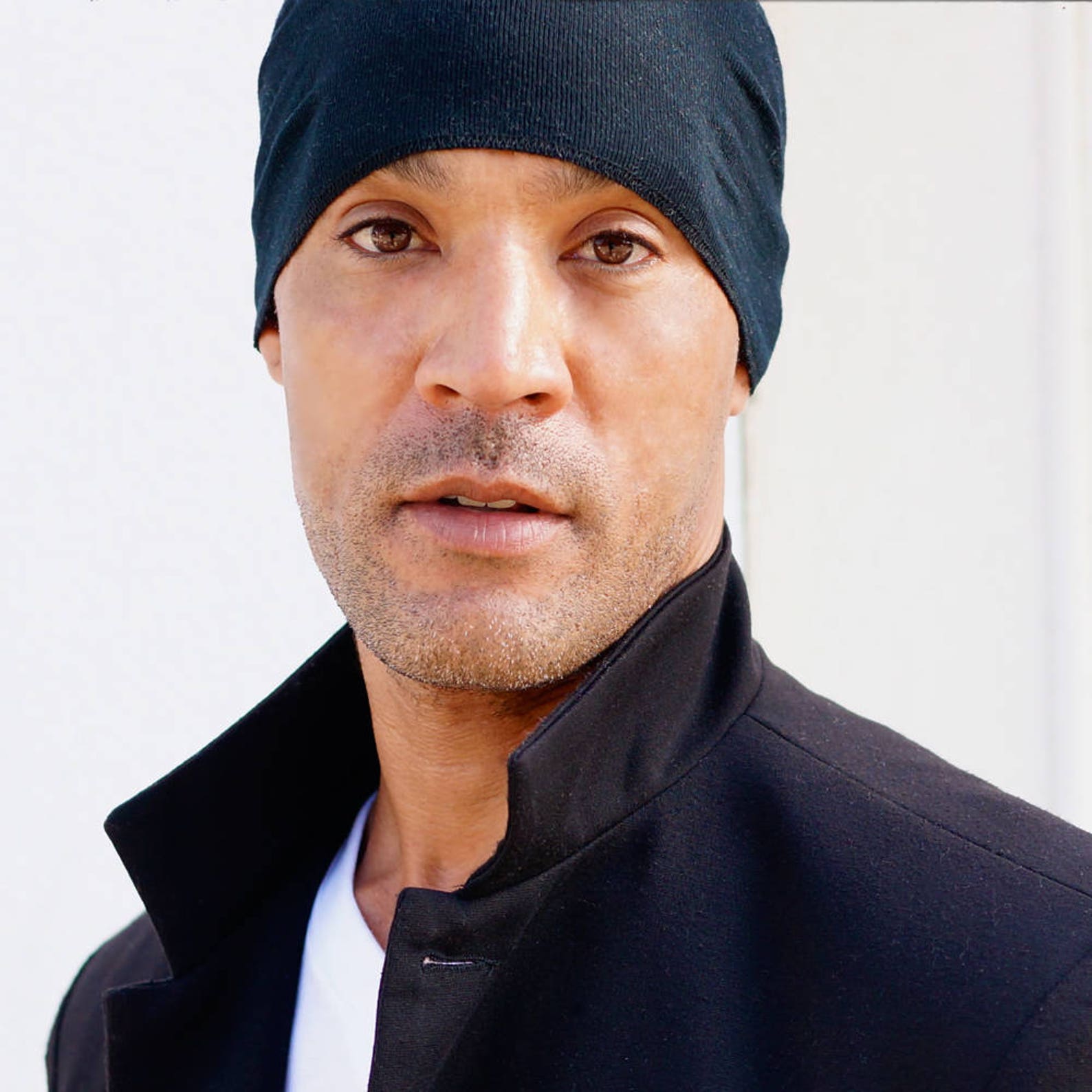 Black Headwrap - Cotton Scarf for Men or Women. for Dreadlocks ...