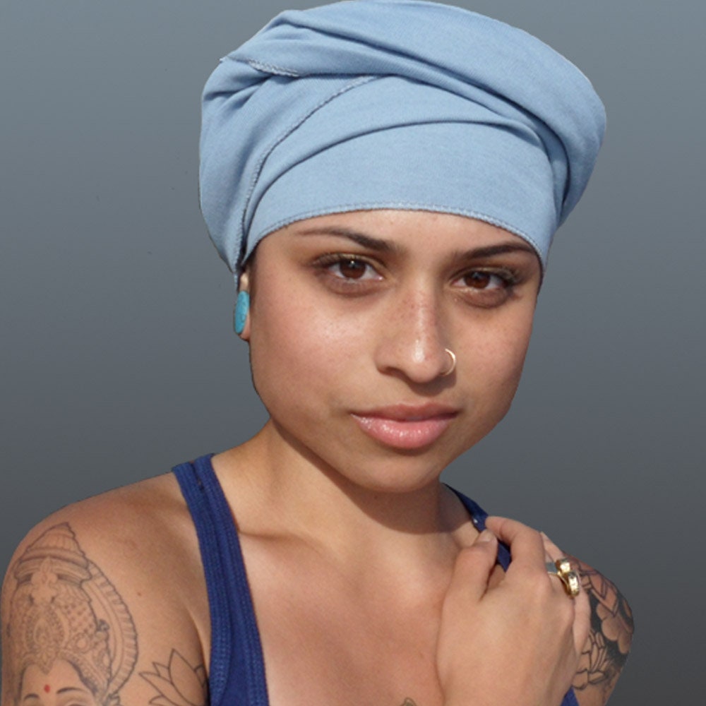 Baby Blue Headwrap Cotton Scarf for Men or Women. for - Etsy
