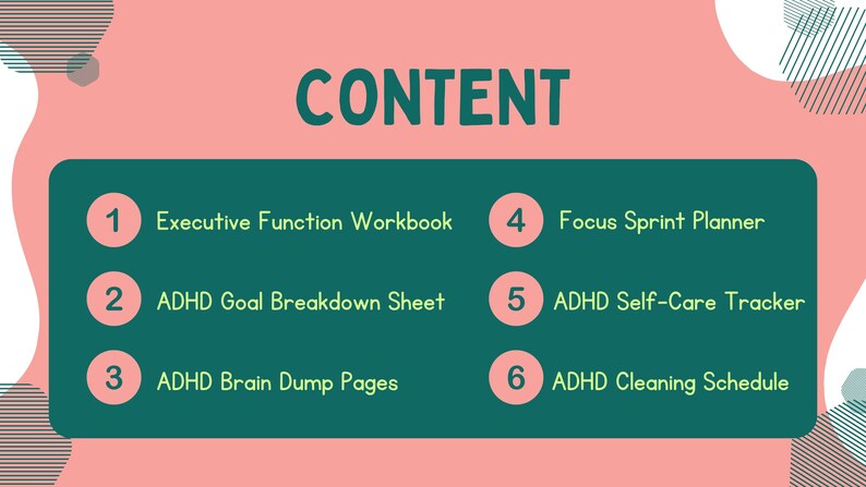 ADHD Planner Bundle | Productivity, Executive Function, Routines ...