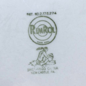 Set of 4 Shenango Hotel Diner Restaurant China 9" "niagara" Green ...