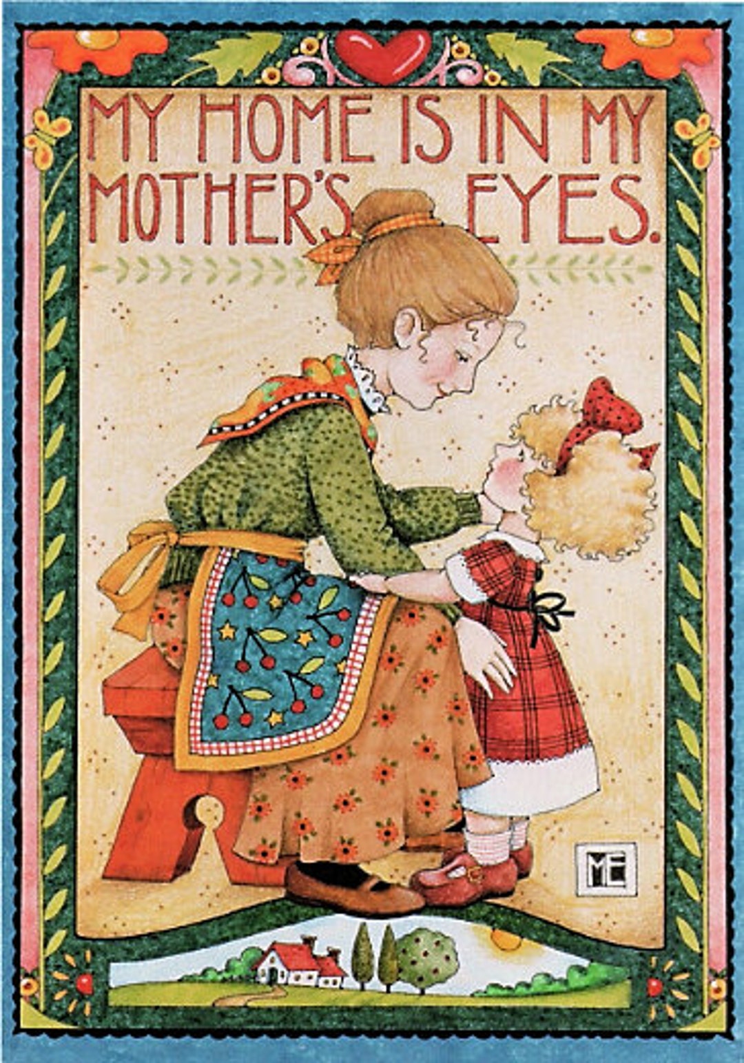 Mary Engelbreit Mom Birthday Card my Mother's Eyes With Coordinating ... Mary Engelbreit Mom Birthday Card my Mother's Eyes With Coordinating ...