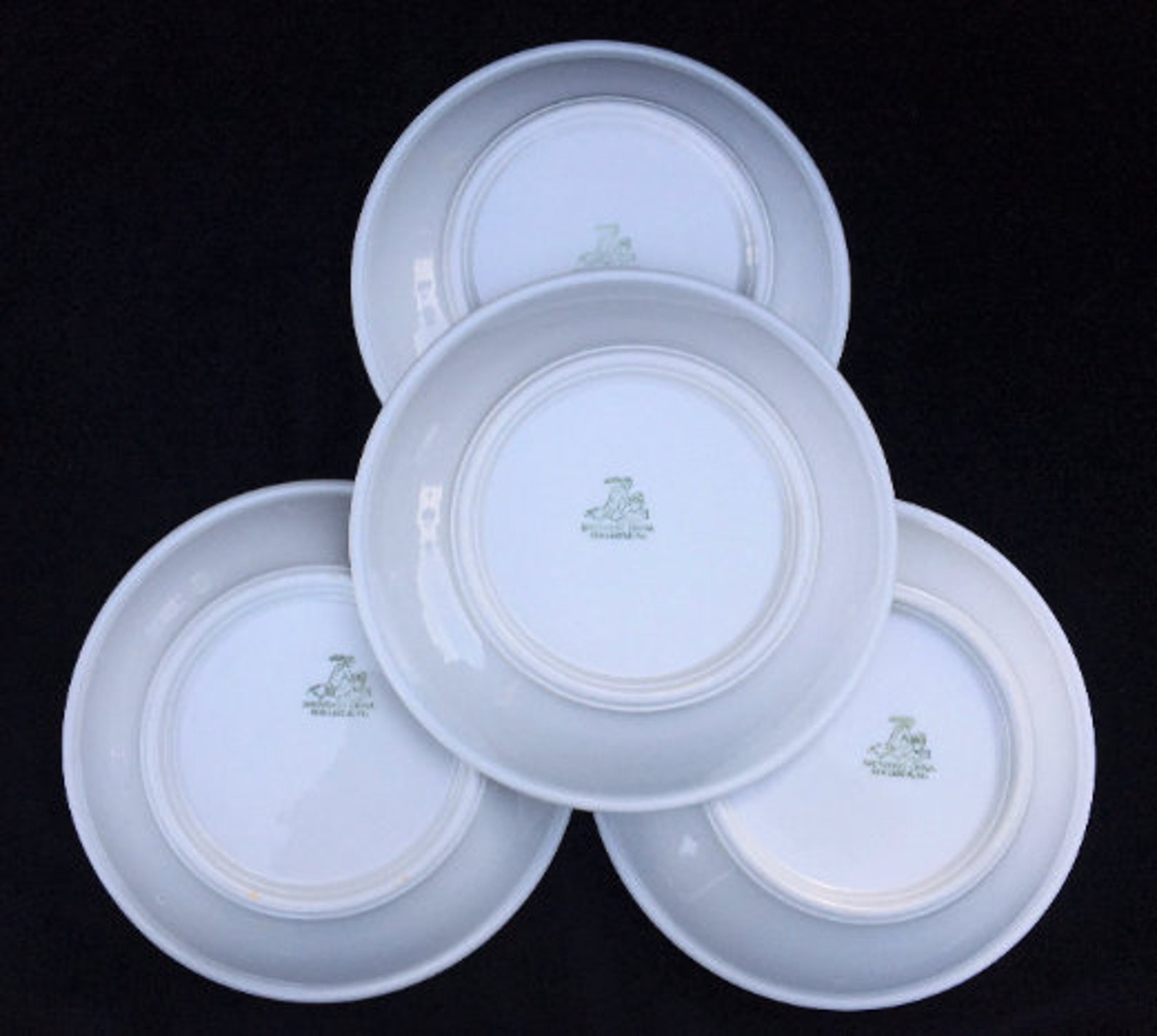 Set of 4 Shenango Diner Restaurant Hotel China "pegasus" Pattern 7.25 ...