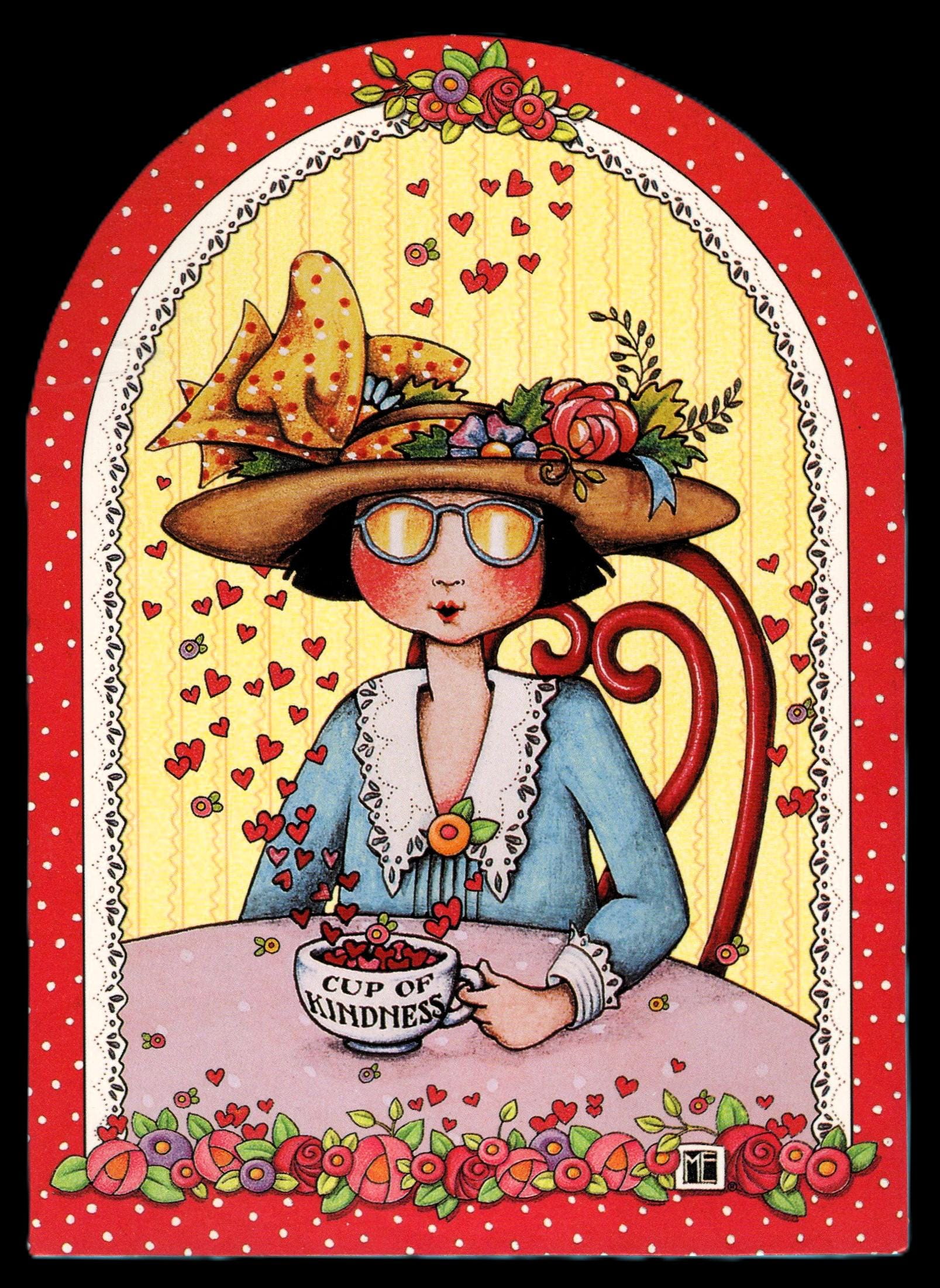 Mary Engelbreit Valentine Card "cup of Kindness" With Coordinating ...