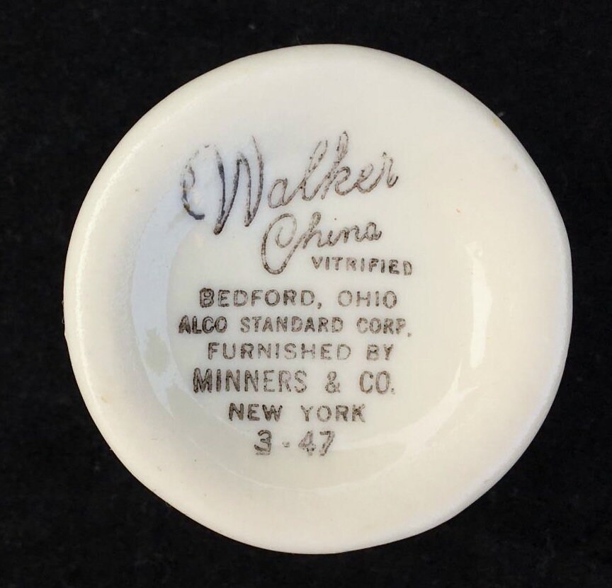 Walker Hotel Restaurant Ware Diner China Blue Willow Pattern on White 1 ...