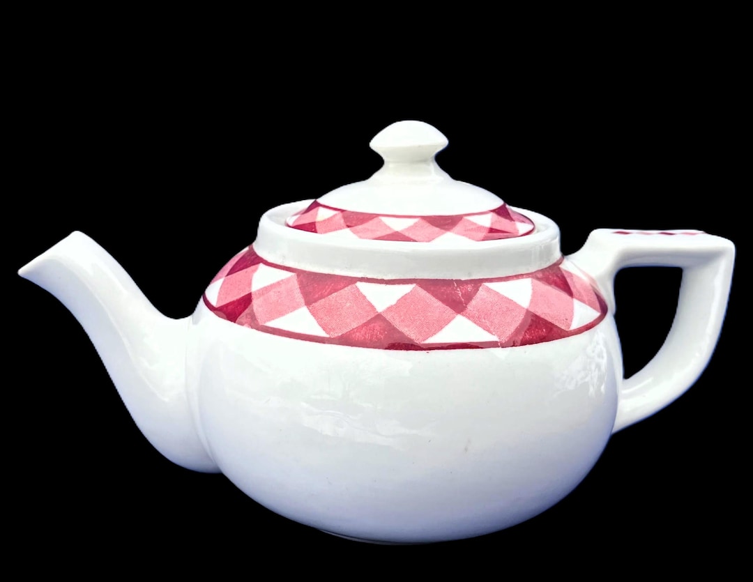 Very Rare Jackson China Restaurant Hotel Diner Red on White “gingham ...