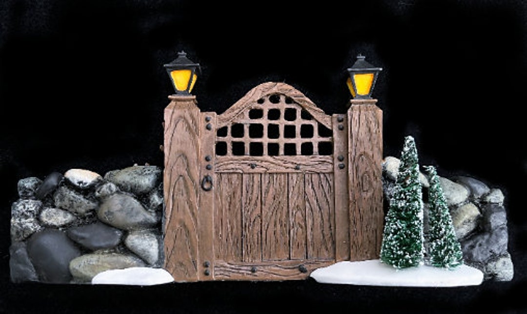Department 56 Village "fieldstone Entry Gate" #52718 Hand-painted ...