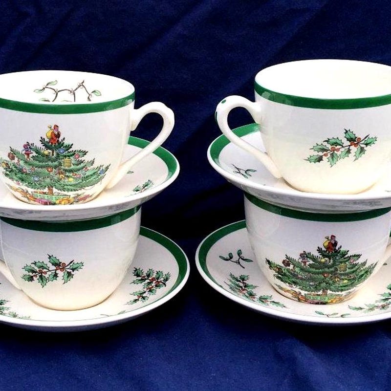 Spode Tea Cups Set - Etsy