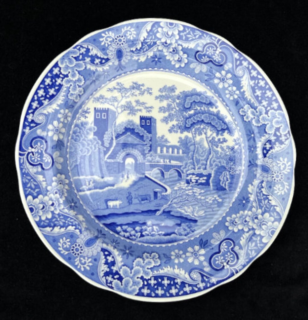 Spode castle Blue Room Collection Tradition Series 10-3/8 Dinner Plate ...