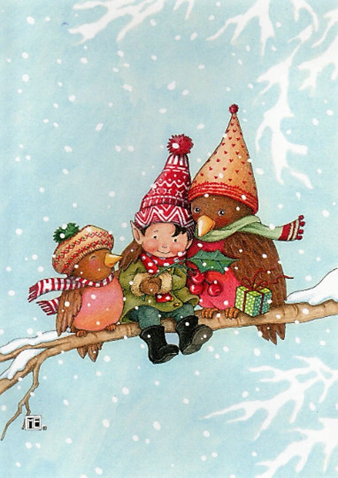 Mary Engelbreit Christmas Card friends Are the - Etsy