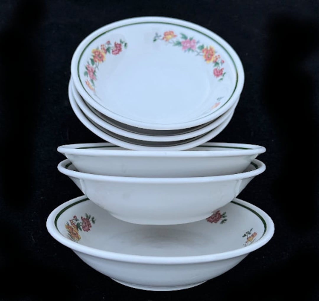 Set of 6 Mayer Diner Restaurant Hotel China T-50 "lawson" Pattern on ...