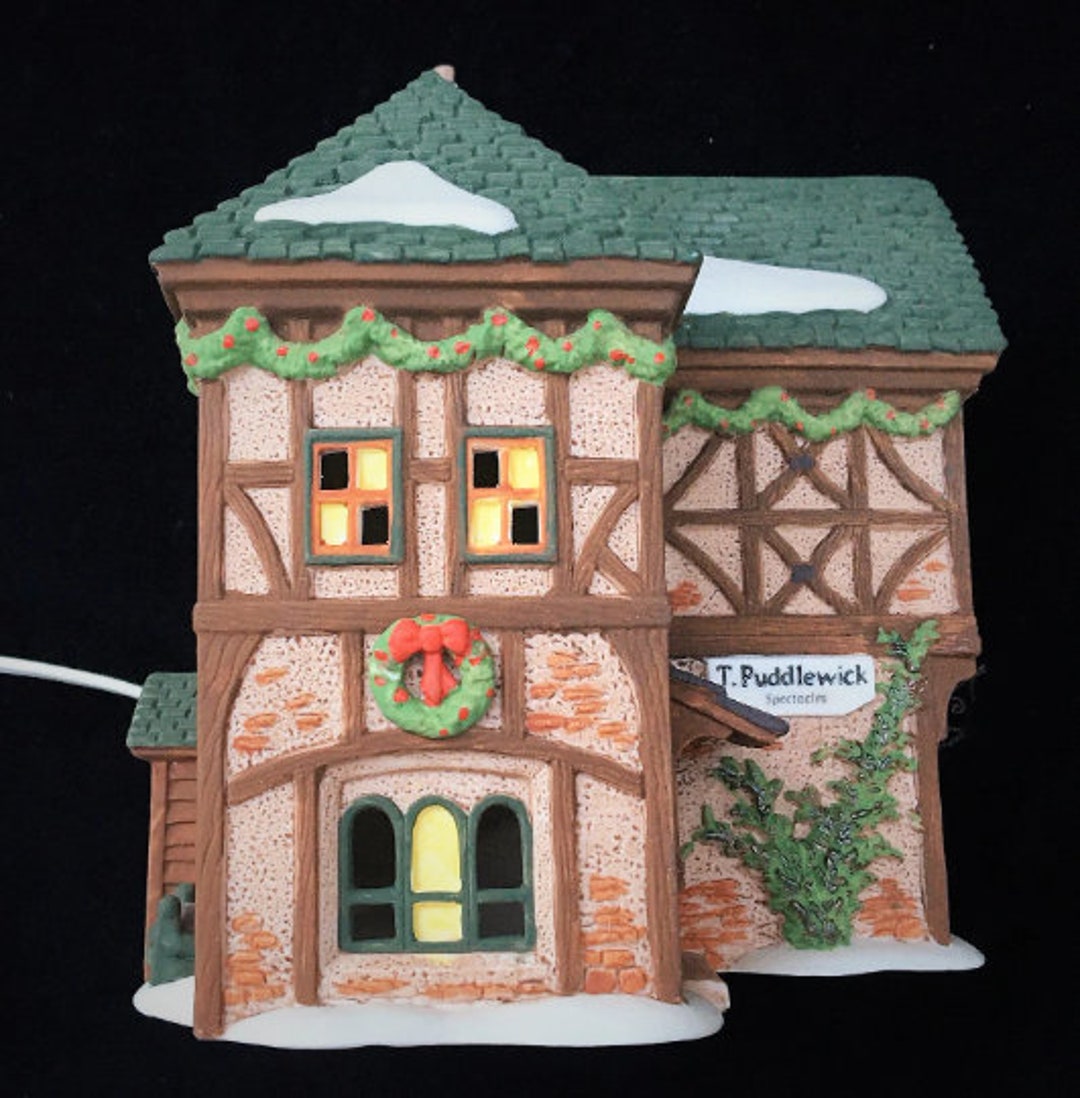 Department 56 Dickens' Village Series "t. Puddlewick Spectacle Shop ...