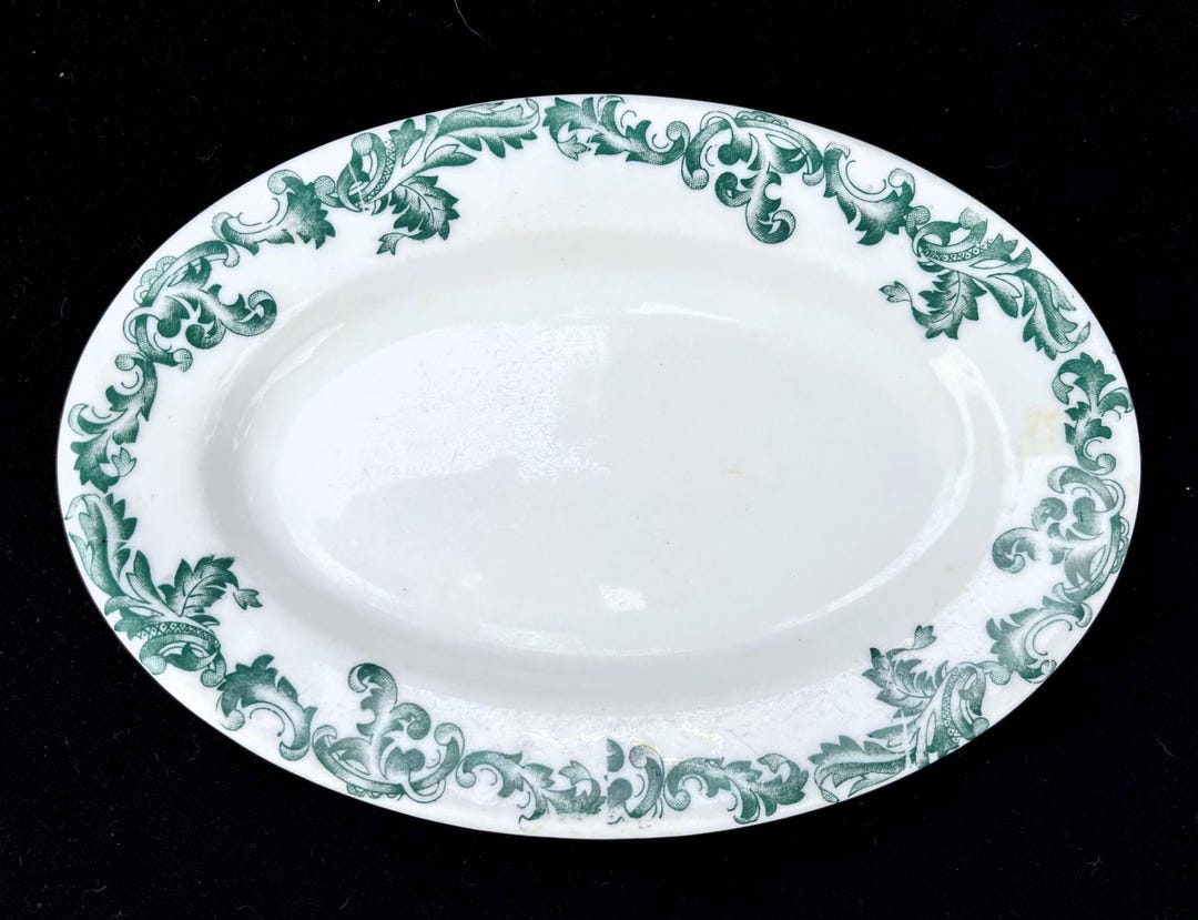 Jackson China Restaurant Hotel Diner Teal on White P-101 hillside ...