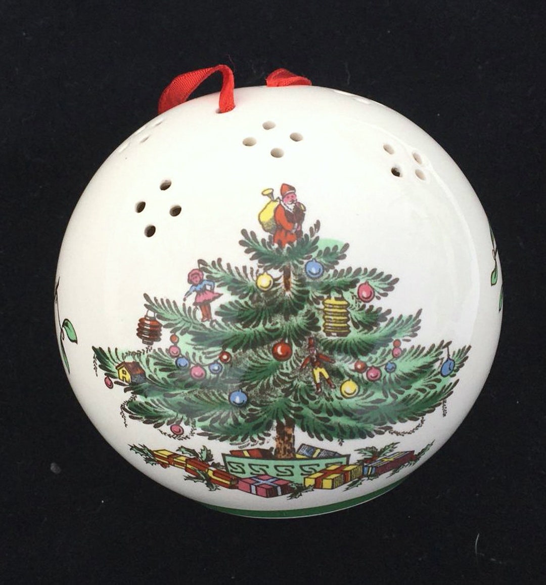Spode Christmas Tree Pomander With Green Trim Made in England in ...