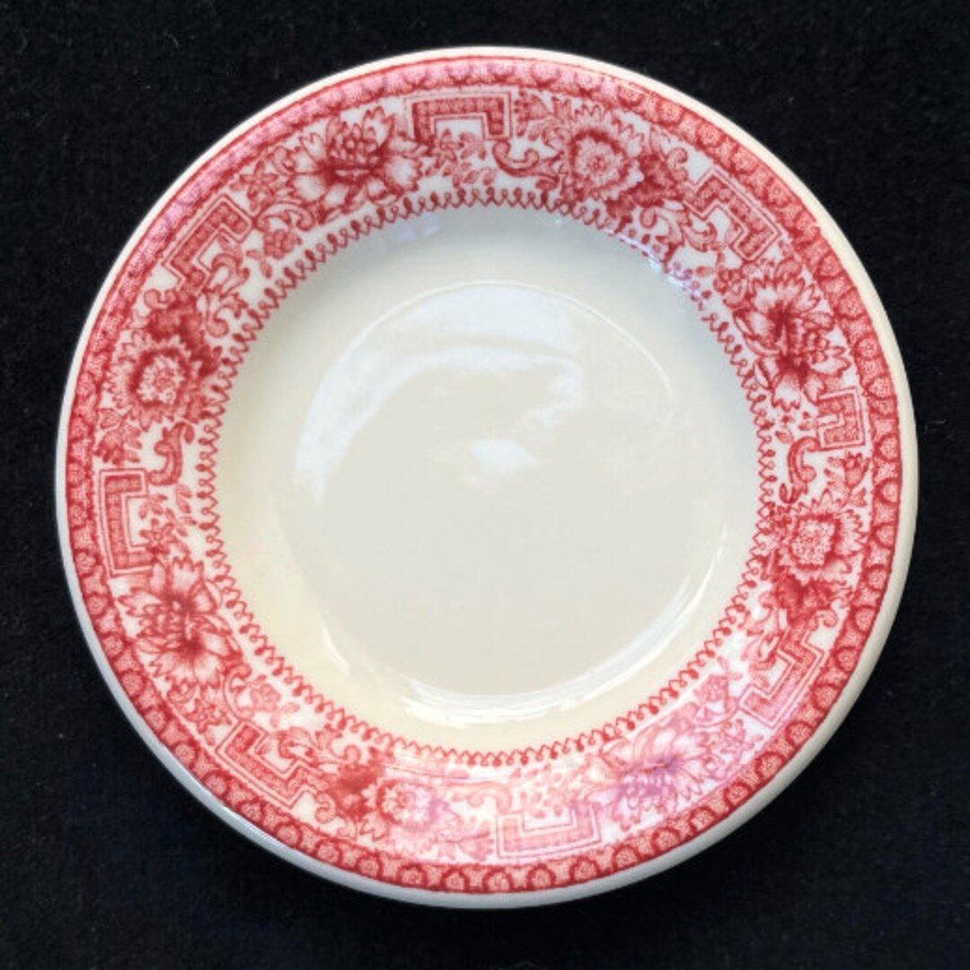Syracuse Diner Restaurant Hotel China Red "mayfair" Pattern on Old ...