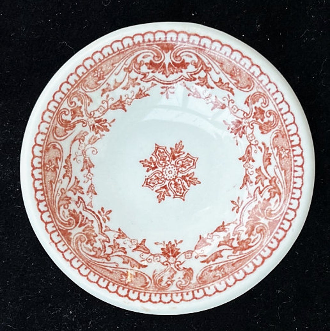 W. H. Grindley & Co. England Hotel Restaurant Diner China Rust on White ...