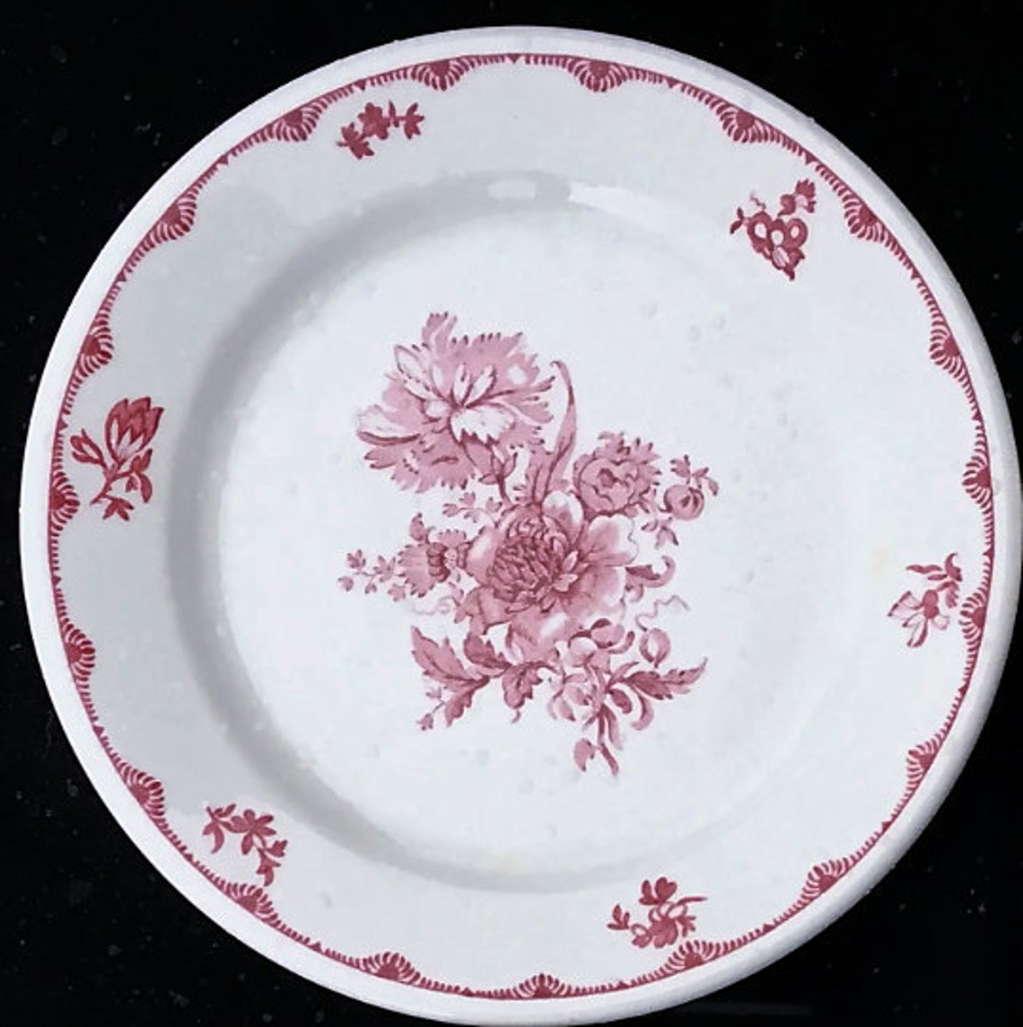 Set of 4 Vintage Walker Diner Restaurant Hotel China Red on - Etsy