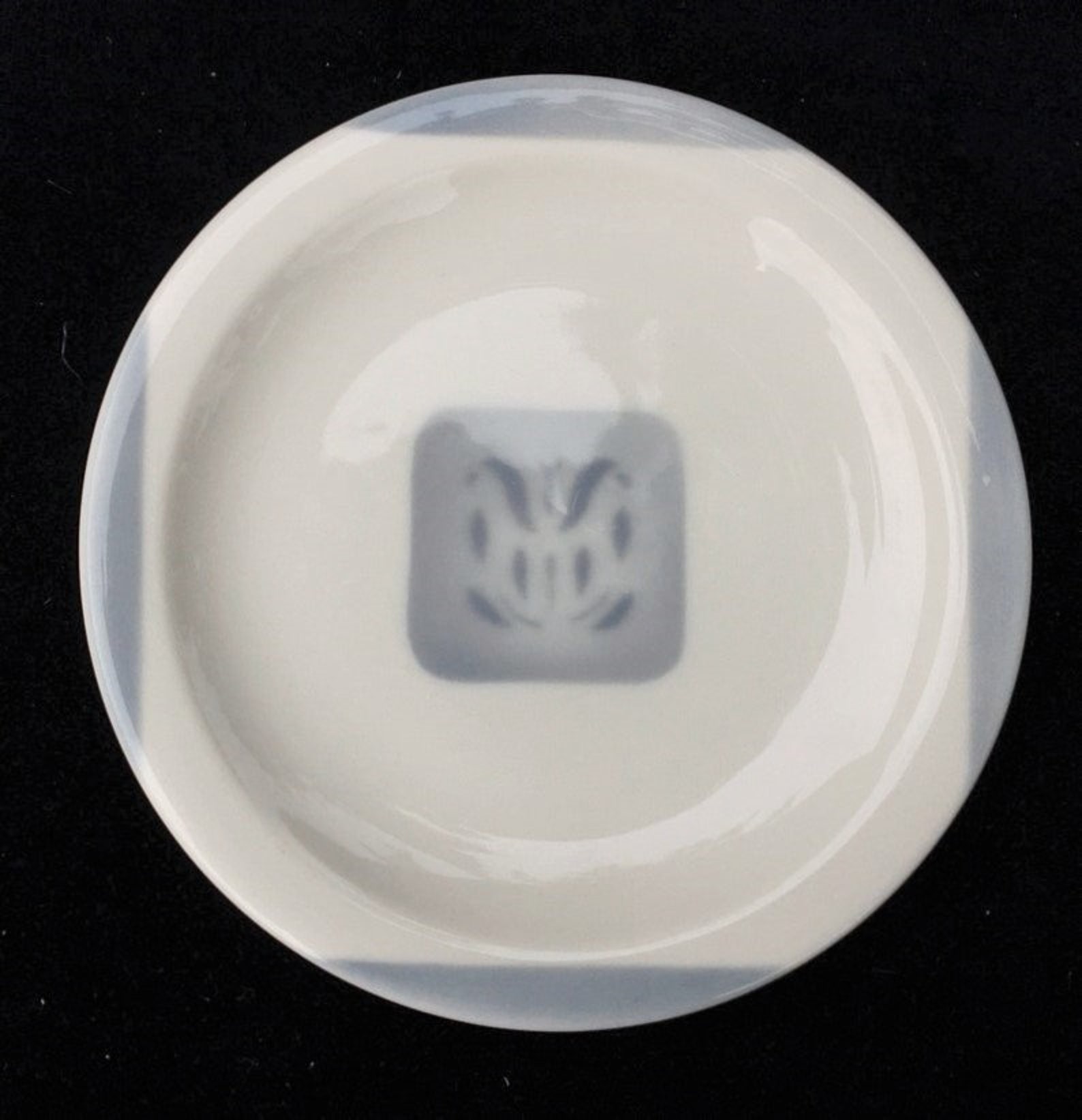Set of 6 Syracuse Diner Restaurant Hotel China Grey on White Airbrushed ...