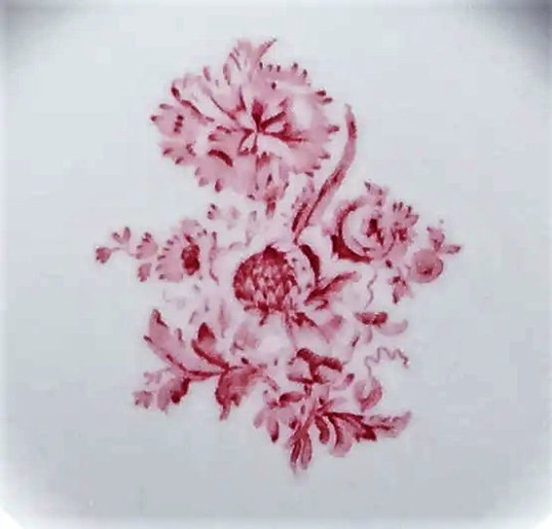 Set of 4 Vintage Walker Diner Restaurant Hotel China Red on - Etsy