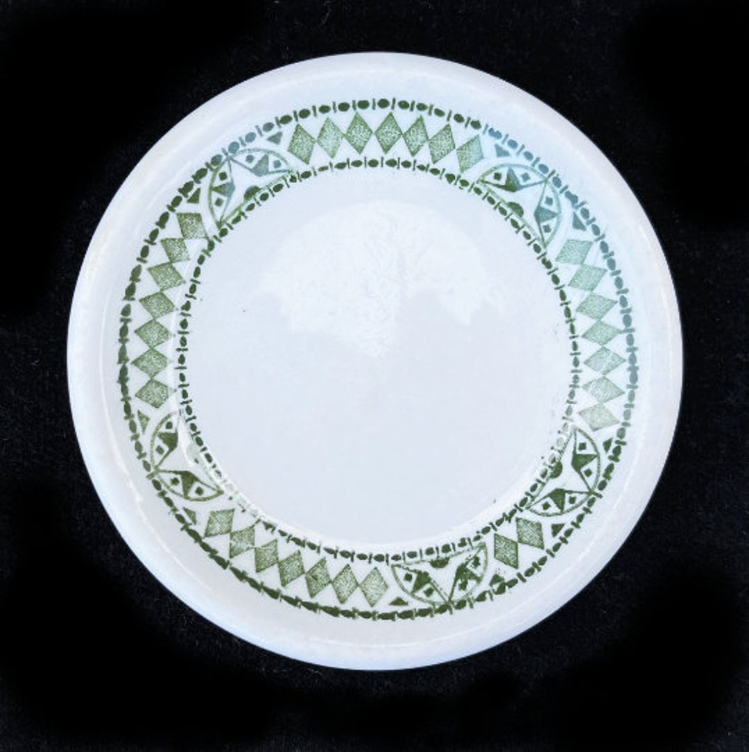 Grindley Hotel Ware Restaurant Diner China Green on White 3.25 Butter ...