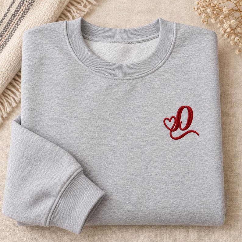 Handwritten Script Embroidery Font, Heart Alphabet Design, BX Cursive ...