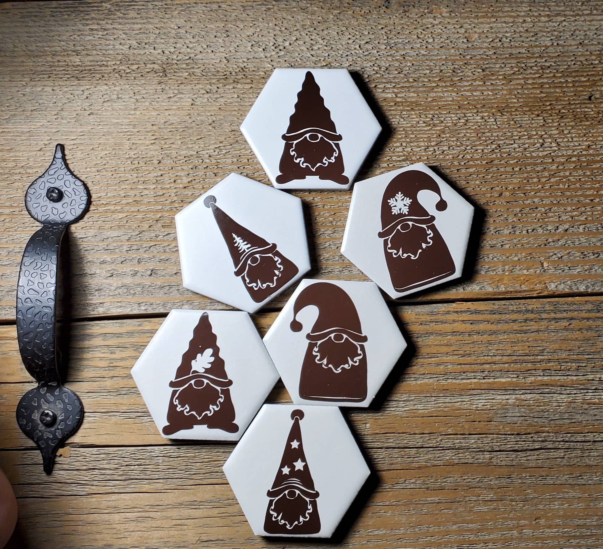 Sewing Pattern Weights Ceramic Tile Gnomes, Tomte, Choose Your Color ...
