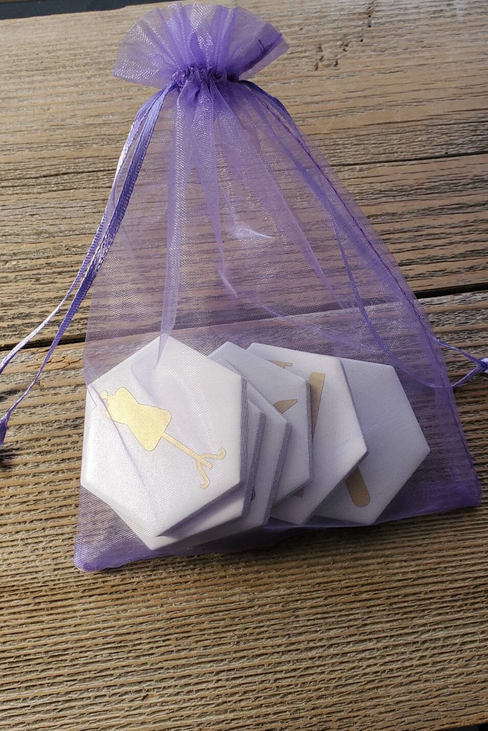 6 Sewing Pattern Weights Ceramic Tile Sewing Notions in Black, Gold, or ...