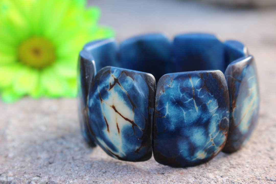 Tagua Beaded Bracelet, Handcrafted Beaded Bracelet, Eco-friendly ...