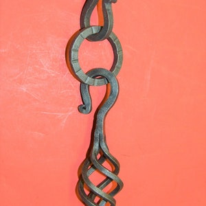 Lighting Chandelier Lamp Basket S Hook Chain and Ring, Forged Wrought ...