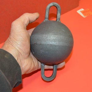 Rain Chain Wrought Iron Decorative Hollow Ball Center Link 4 In. Dia ...