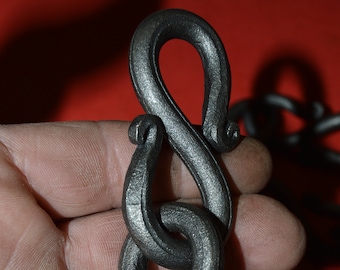 Lighting Lamp S-hook Chain Wrought Iron Forged 1/4 In. Dia. | Etsy