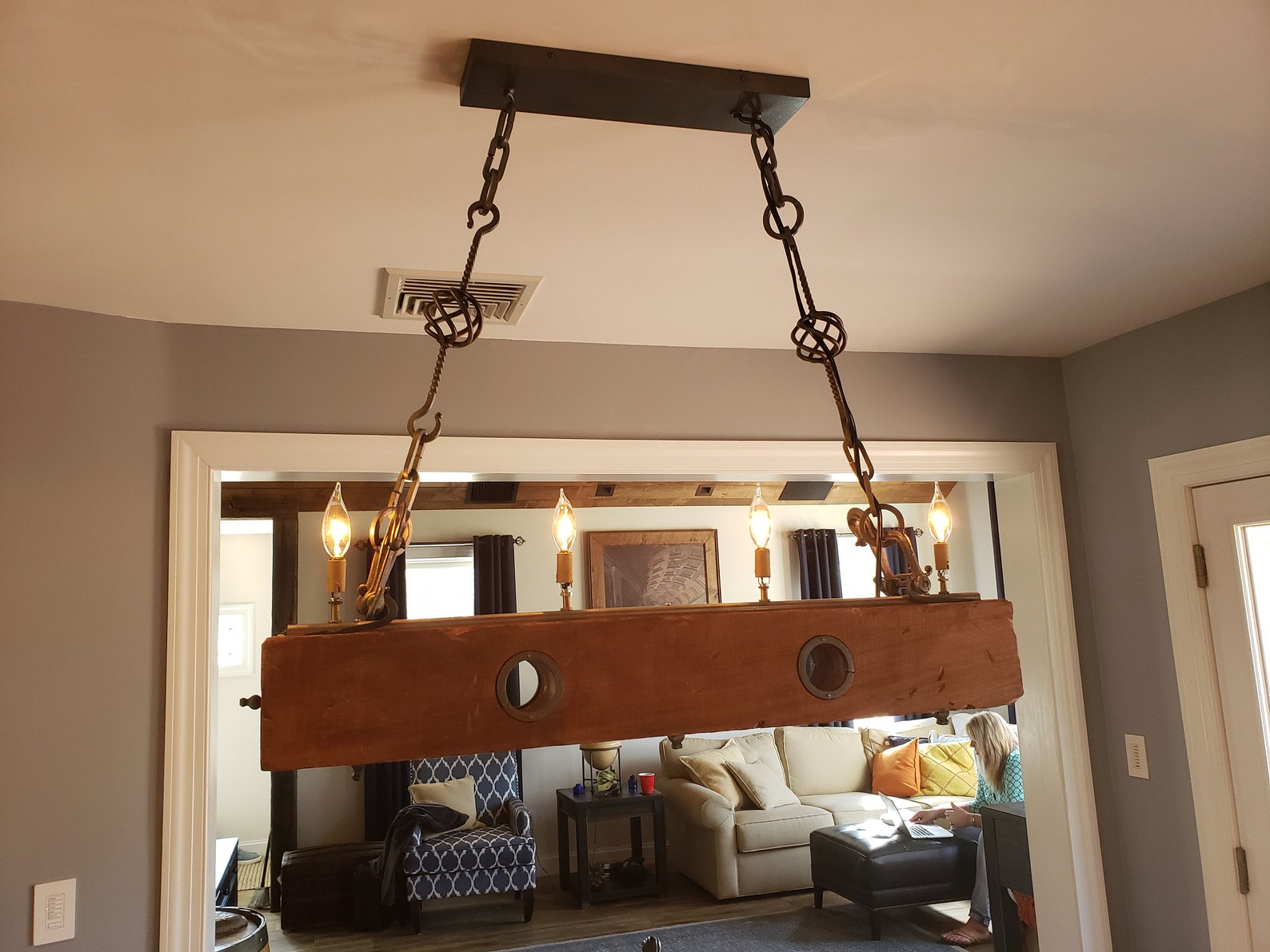 Lighting Chandelier Lamp Chain Wrought Iron Fuller S-hook - Etsy