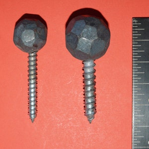 Wrought Iron,large Decorative Stacked Ball Head Screw, Hand Forged by ...