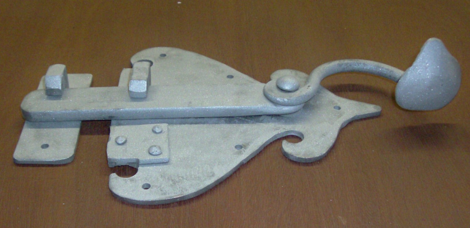 Colonial Pa. Dutch Door Press Latch/lock Wrought Iron Made by ...