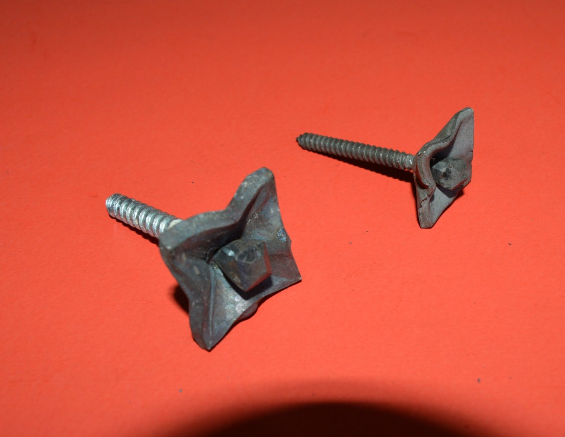 Wrought Iron,large Decorative Stacked Ball Head Screw, Hand Forged by ...