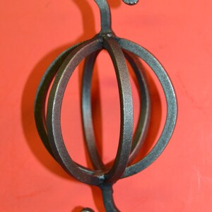 Basket S-hook, Chain Link, Hanger 7" Wrought Iron Twisted Forged by ...