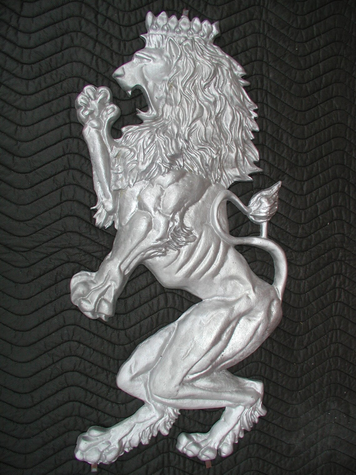 Pair O' Rampant Britannic Fighting Lions Plaque Shield | Etsy